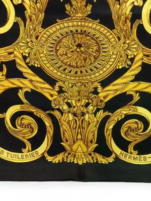 Hermès 2010s Les Tuileries Scarf - Black