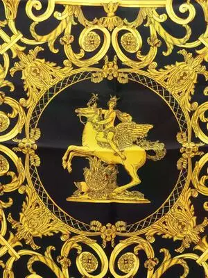 Hermès 2010s Les Tuileries Scarf - Black