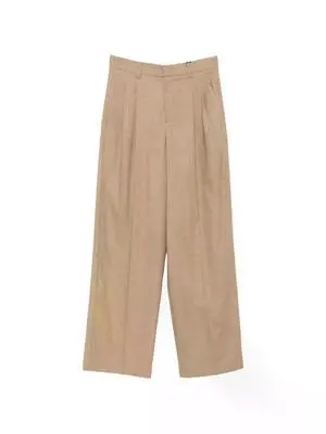 ROSSI Noa Pleated Trousers - Neutrals