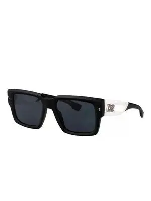 Dsquared2 Logo Plaque Square-frame Sunglasses