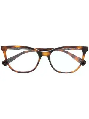 Longchamp Tortoiseshell Cat-eye-frame Glasses - Brown