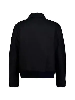 Stone Island Button-up Logo-patch Wool Jacket