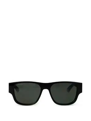 Gucci Rectangle-frame Sunglasses - Black