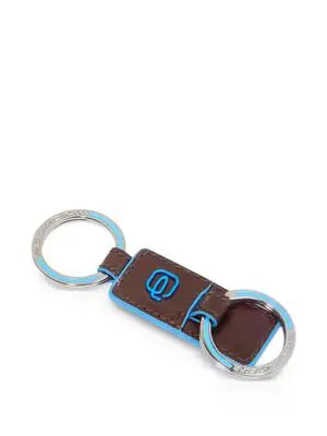 PIQUADRO Leather Two-ring Keychain