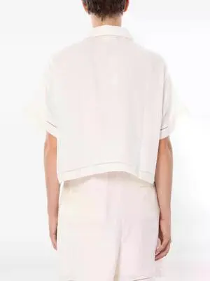 Lacoste Cropped Ladder-stitch Shirt