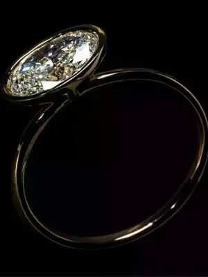 SOLO FOR DIAMONDS X Nataliia Gotsii Oval-cut Diamond Ring