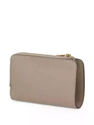 Pinko Love Birds Leather Wallet - Neutrals