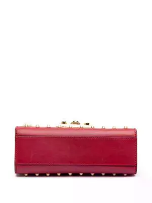 Gucci Small Pearl Studded Leather Padlock Crossbody Bag