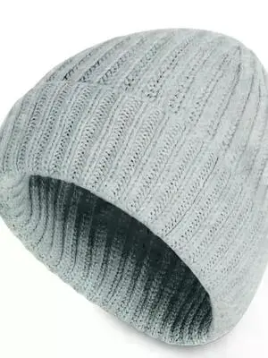 Malo Ribbed-knit Beanie Hat - Grey