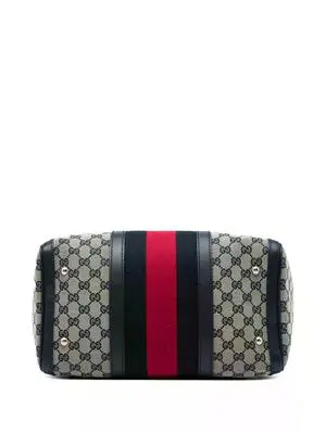 Gucci 2016-2026 Medium Gg Canvas Web Joy Boston Bag Satchel - Neutrals