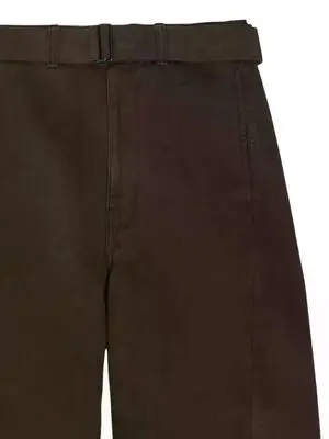 LEMAIRE Twisted Belted Pants In Dyed Heavy Broken Twill