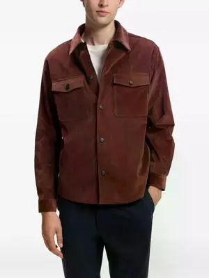 BOSS Relaxed-fit Blazer In Micro-pattern Stretch Cotton