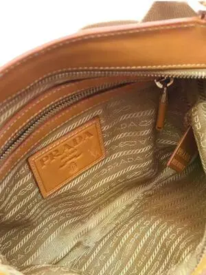 Prada 2000s Logo-jacquard Shoulder Bag