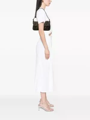 Fendi 1997-2000 Zucca Canvas Baguette Shoulder Bag