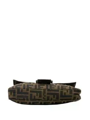 Fendi 1997-2000 Zucca Canvas Baguette Shoulder Bag