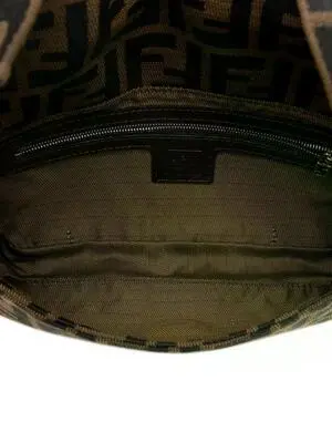 Fendi 1997-2000 Zucca Canvas Baguette Shoulder Bag