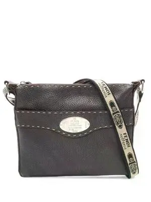 Fendi 2000s Selleria Cross Body Bag - Brown