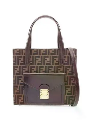 Fendi 2010s Zucca Tote Bag - Brown