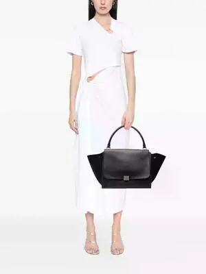 Celine Large Drummed Calfskin Satchel