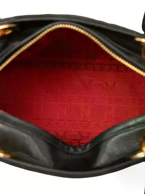 Dior 1997 Medium Suede Cannage Lady Satchel
