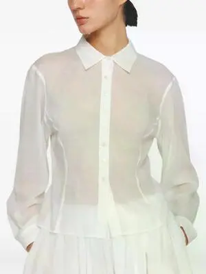 AMOMENTO Sheer Cotton Shirt