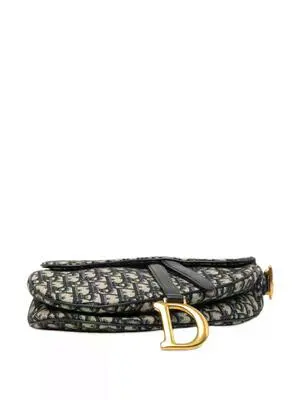 Dior Oblique Canvas Saddle Bag Shoulder Bag