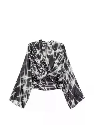 Rick Owens Twist-design Top - Black