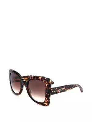 Isabel Marant Square-frame Tortoiseshell-effect Sunglasses - Brown