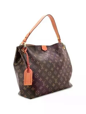 LOUIS VUITTON Graceful Mm Monogram Canvas Hobo Bag - Brown