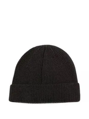 Tagliatore Grouse Logo-embroidered Ribbed-knit Beanie Hat