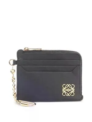 Loewe 2020s Anagram Key Ring Coin Purse - Black