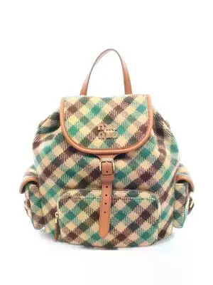 Miu Miu 2020s Check Backpack - Neutrals