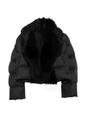 Gucci Shearling Collar Puffer Jacket - Black