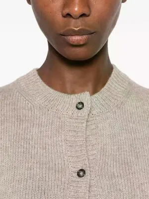 ALLUDE Button-up Patch-pocket Cardigan
