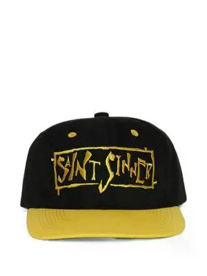 SAINT MXXXXXX Panelled Cap - Black