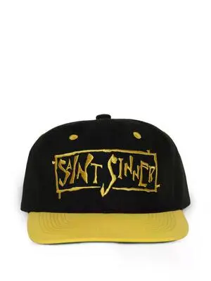 SAINT MXXXXXX Panelled Cap - Black