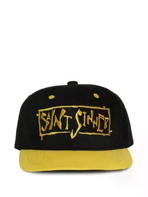 SAINT MXXXXXX Panelled Cap - Black