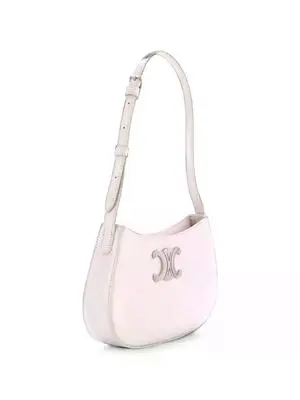 Celine Triomphe Tilly Bag Smooth Calfskin Medium Shoulder Bag - White
