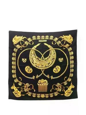 Hermès 2010s Les Cavaliers D'or Scarf