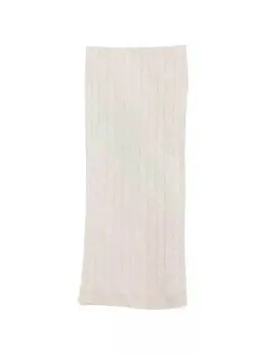 HUGENBERG Cable-knit Scarf - Neutrals