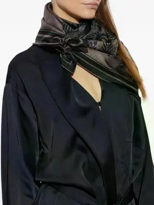 FERRAGAMO Floral-print Silk Scarf