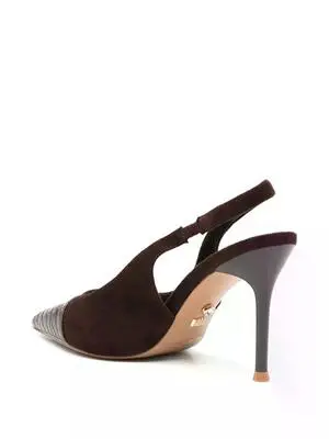 TWENTY FOURHAITCH Slingback Pumps - Brown