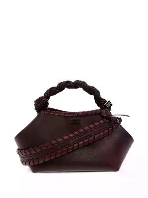 GANNI Braided Whipstitch-trim Tote Bag - Brown