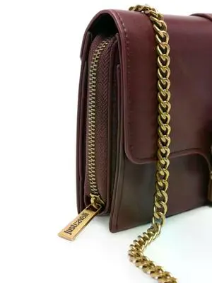 Just Cavalli Snake-plaque Clutch Bag