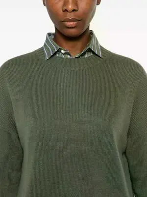 ALLUDE Ribbed-knit Sweater