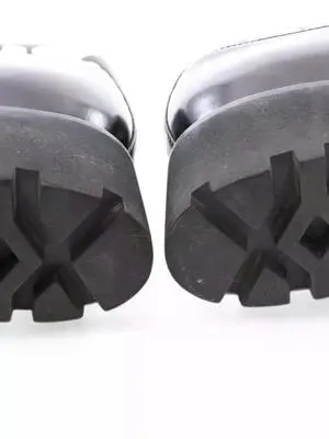 Prada 2010s Logo Plate Loafers