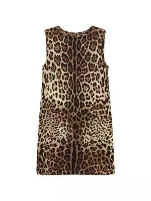 Dolce & Gabbana Leopard-print Sleeveless Dress