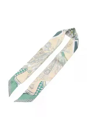 Hermès 2010s Bouquets Sellier Scarf - Neutrals