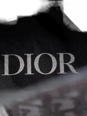 Dior 2020s Oblique Combat Leather Chelsea Boots