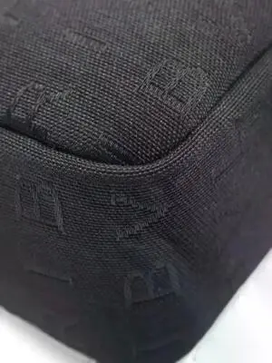 BVLGARI Logomania Pattern Zip-fastening Pouch Bag